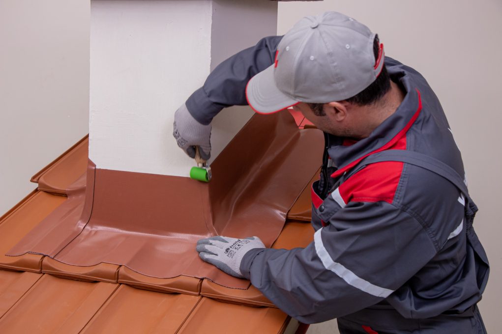 Как се изгражда коминна обшивка с Tondach Koraflex Plus